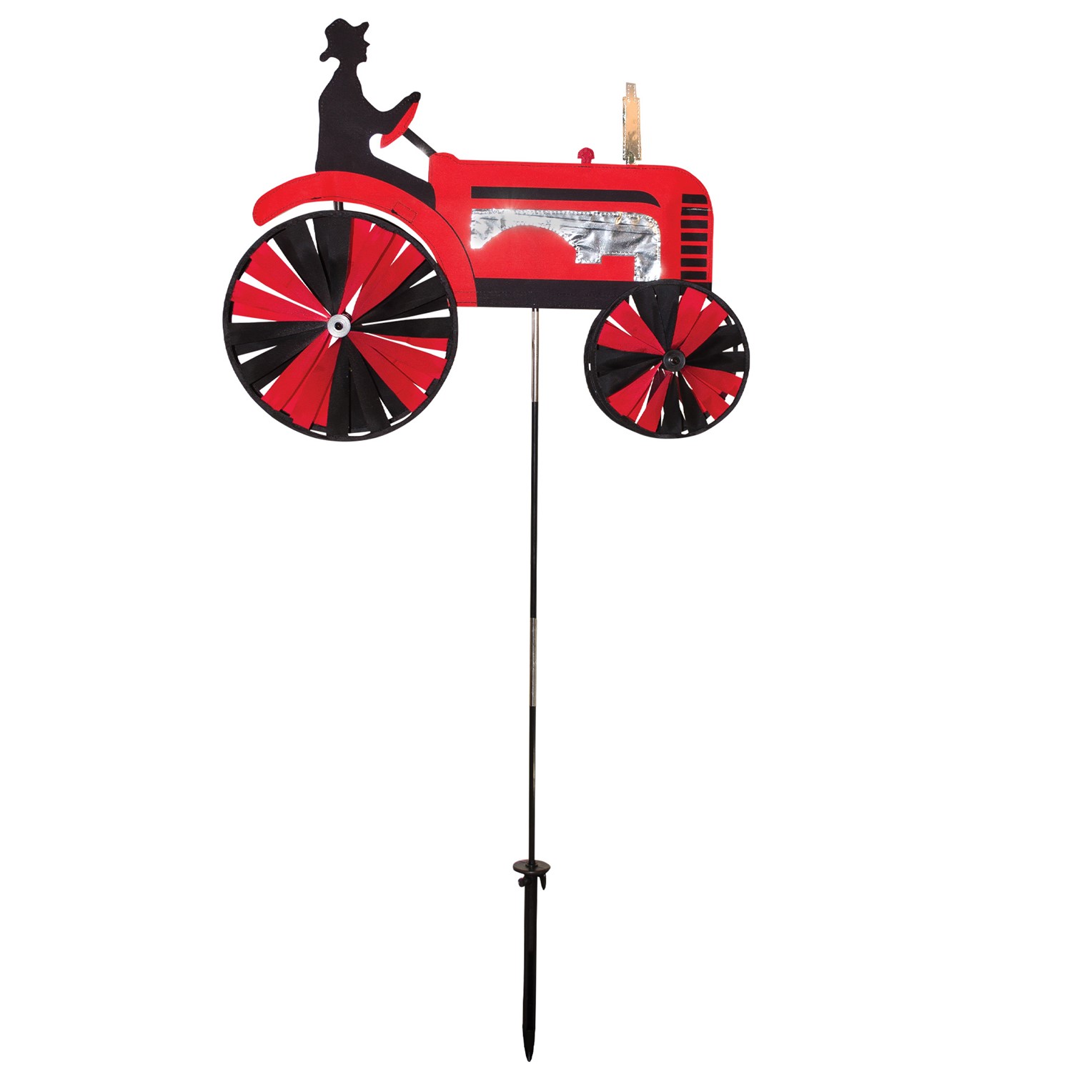 In the Breeze 24 inch Red Tractor Spinner Garden Windmills & Wind ...